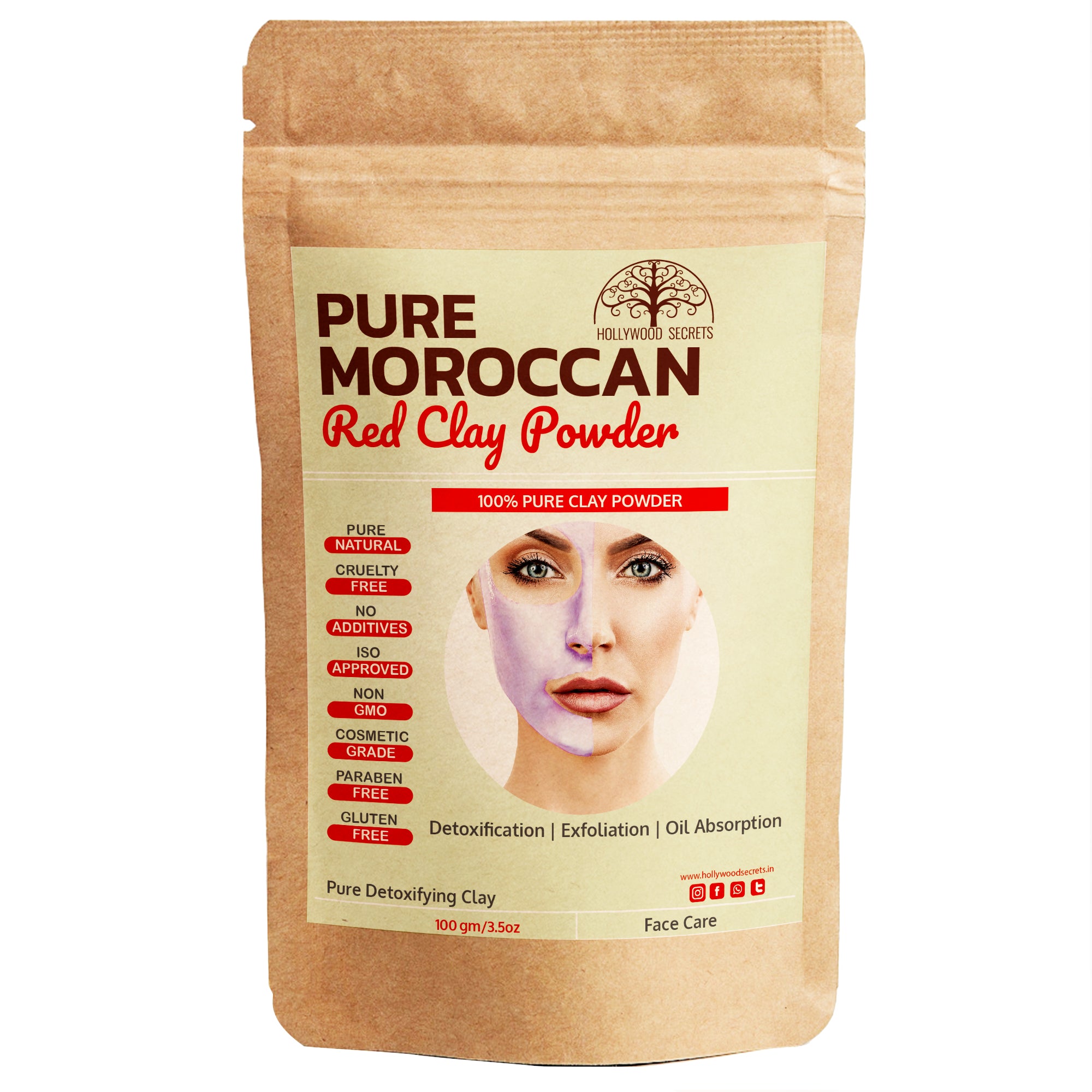 Clay Powders For Skin Online at Best Prices in India – Hollywood Secrets