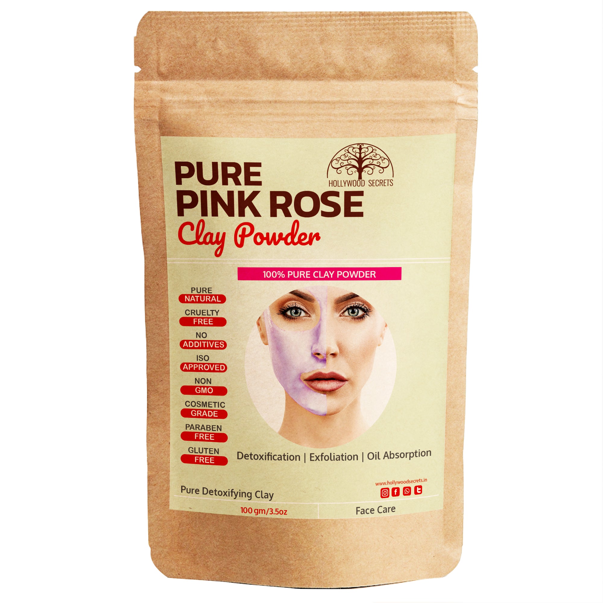 Clay Powders For Skin Online at Best Prices in India – Hollywood Secrets