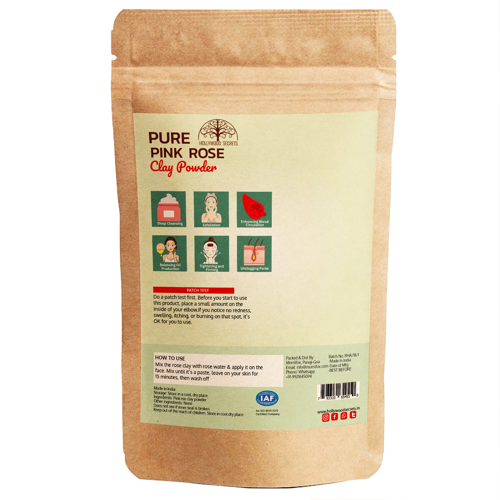 Clay Powders For Skin Online at Best Prices in India – Hollywood Secrets