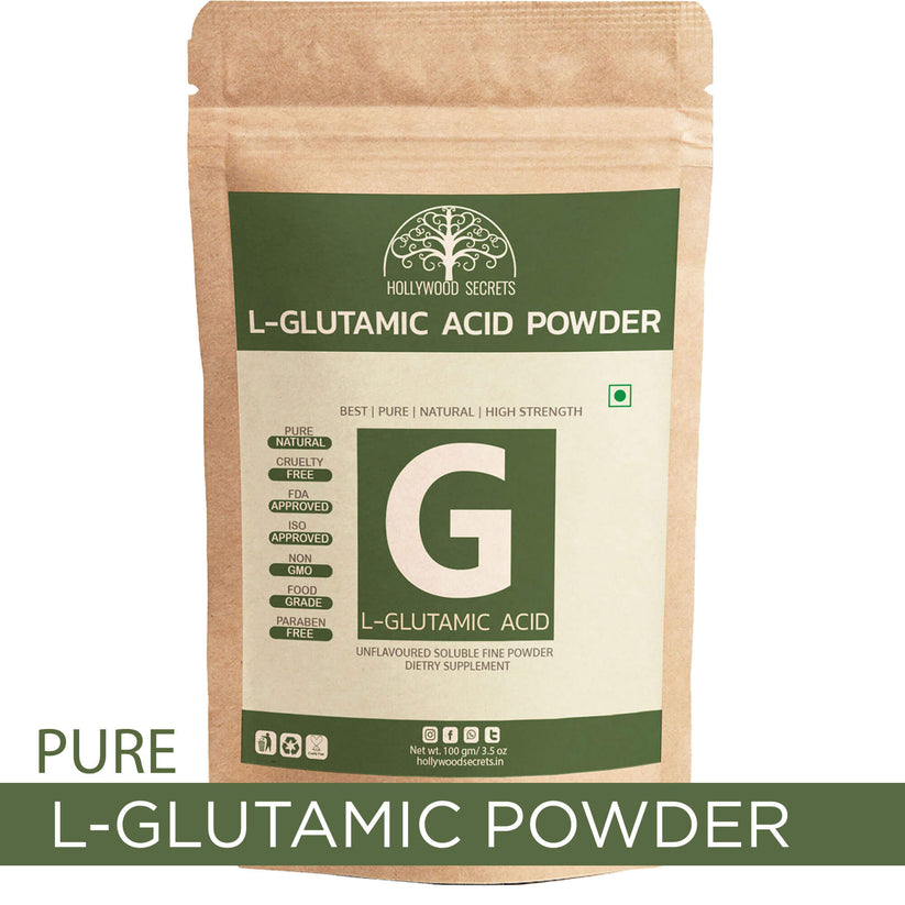 BUY Hollywood Secrets 100% Pure L-Glutamic Powder (100 Gms)